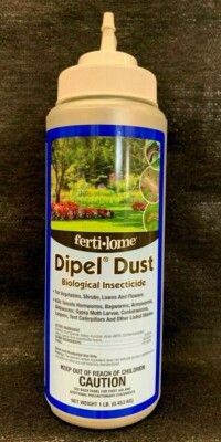Fertilome Dipel Dust 1lb Bt vegetables natural insecticide hornworms ...