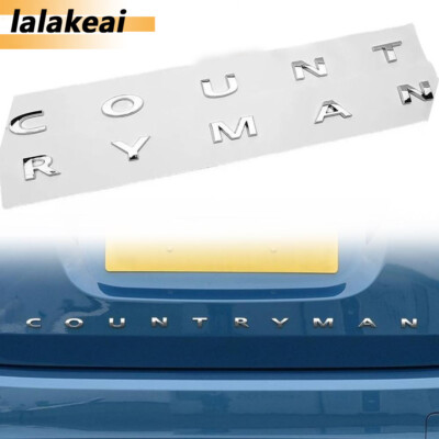 Chrome 3D Tailgate Letters Emblem Trunk Badge For MINI Cooper ...