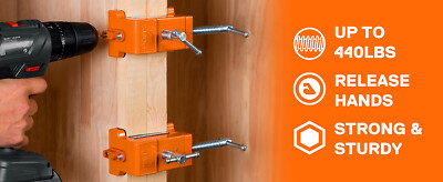 Unbranded Face Frame Cabinet Hinges PONY 2-Pack Cabinet Clamps ...