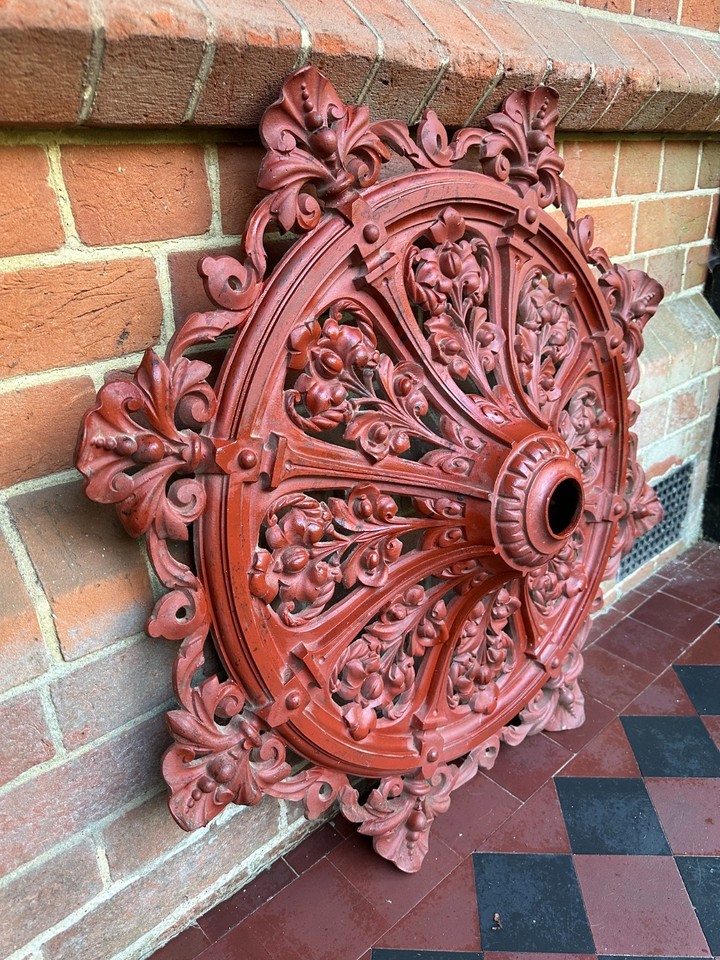 Antique Victorian Cast Iron Ceiling Rose | eBay UK