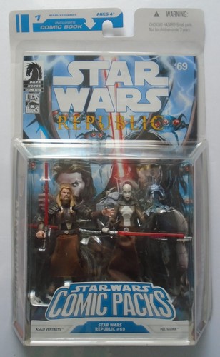 Star Wars Comic Packs #1 Asajj Ventress & Tol Skorr Action Figures ...