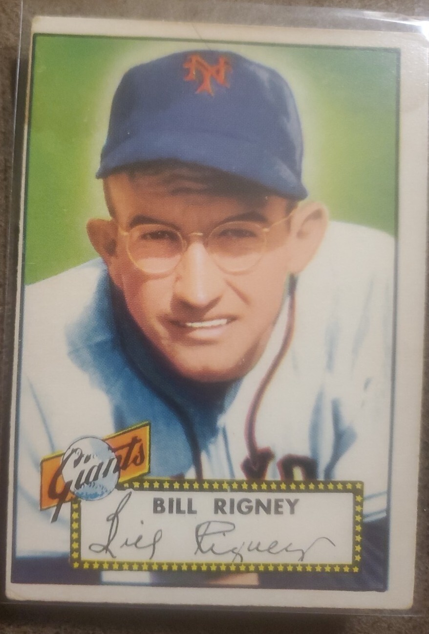 1952 Topps Bill Rigney # 125 New York Giants. | eBay