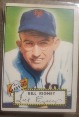 1952 Topps Bill Rigney # 125 New York Giants. | eBay