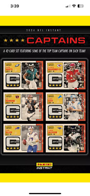 2024 Panini Instant Football - NFL CAPTAINS Pick A Card Complete your ...