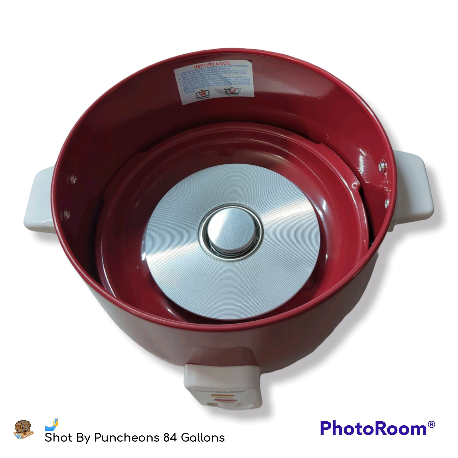 SERVAPPETIT Rice Cooker, 8 Cup, Removable Pot and Lid (Red) | eBay