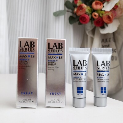 2 New Lab Series Max LS Power V Lifting Lotion SAMPLE, 0.24fl.oz. / 7ml ...