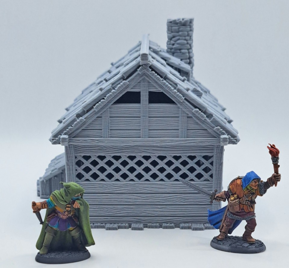 3d Printed Village Hut 28mm DnD Miniatures, Tabletop, RPG, War Game | eBay