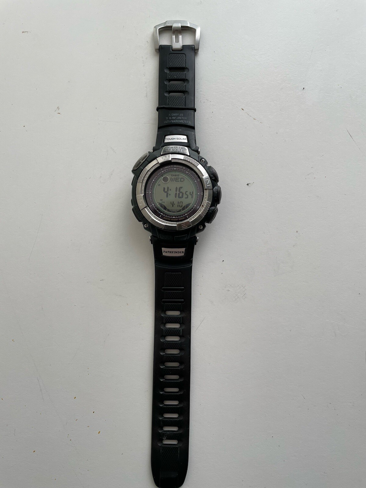 Casio Paw-1500 3134 Men's Watch Pathfinder 20bar Stainless Steel Back ...