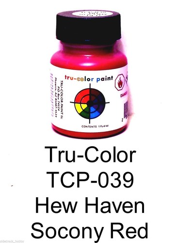 Tru-Color TCP-039 NH New Haven Socony Red 1 oz Paint Bottle | eBay