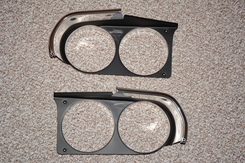 Fits Dodge Challenger Headlight Bezels lamp bezel trim housing LH RH ...
