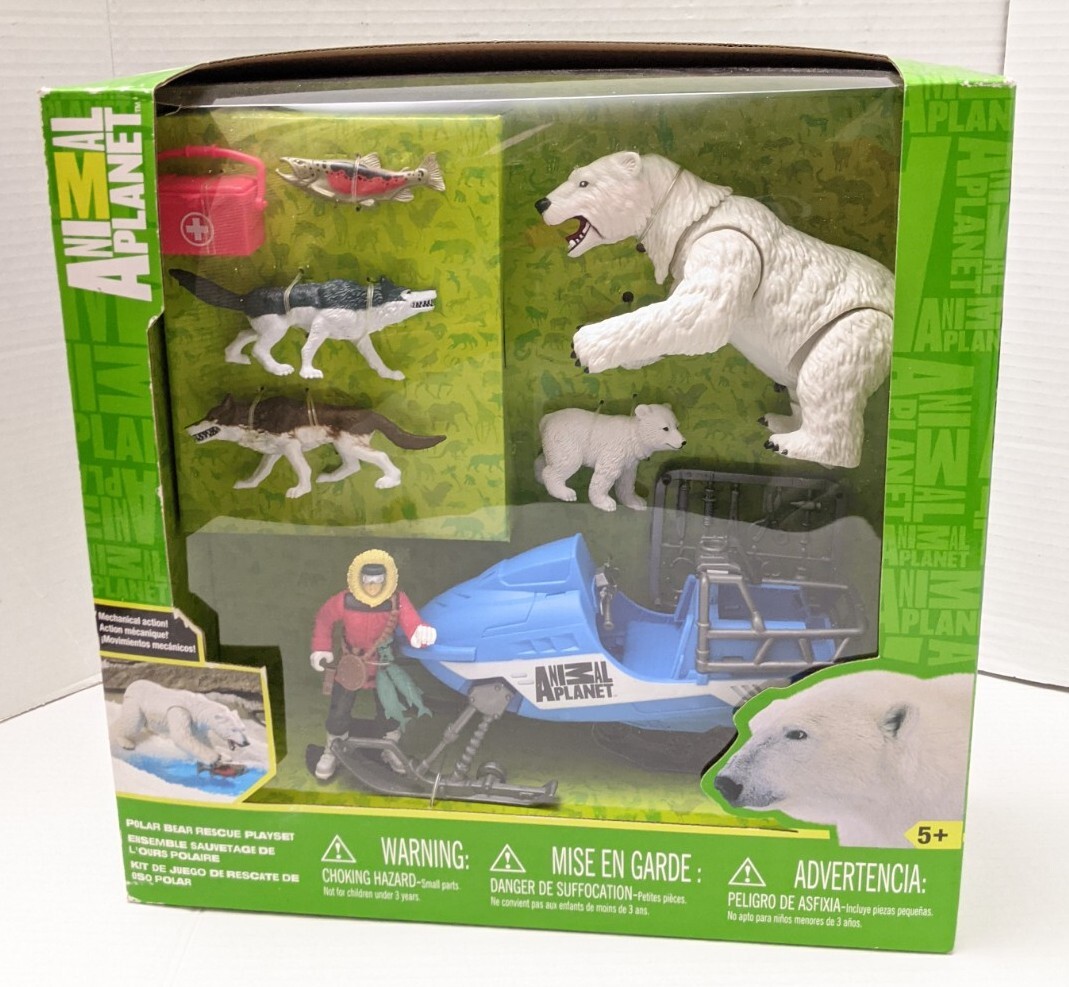 Vintage Animal Planet Polar Bear Wildlife Rescue Playset 2012 TOYS "R ...