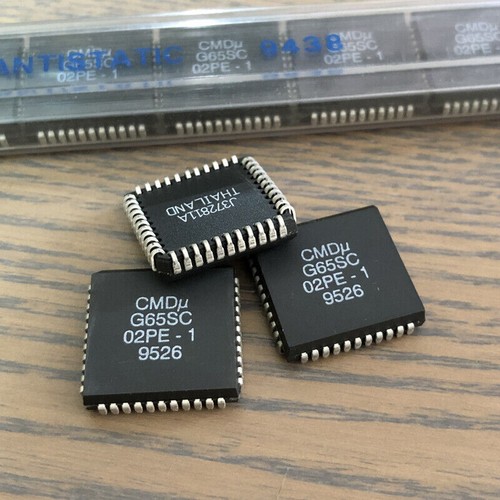2Pcs NOS CMD G65SC02PE-1 65C02 6502 IC PLCC44 8-BIT #sumaik11 | eBay