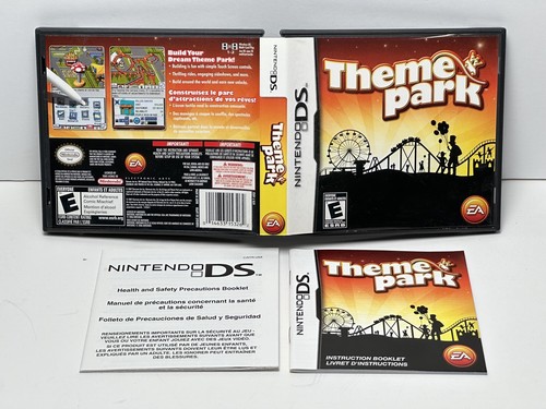 Theme Park (Nintendo DS, 2007) - Case, Manual & Insert Only (NO GAME ...