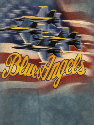 Liquid Blue Men's T-shirt Blue Angels Vintage Tag 2XL #874 NWT | eBay
