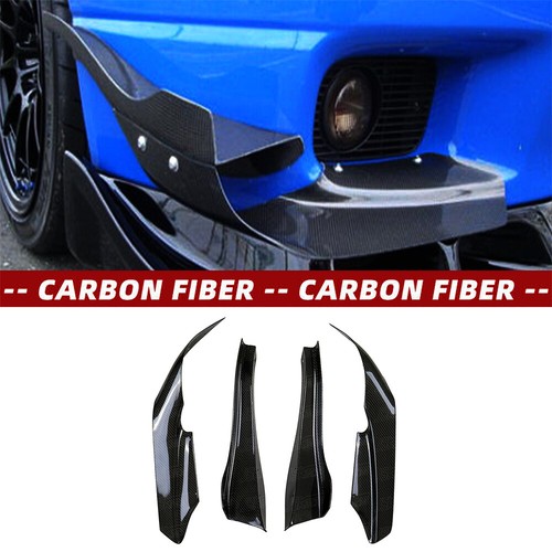 AS Style Carbon Fiber Front Bumper Canard Body kits For Nissan R33 ...