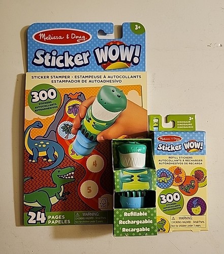 NEW Melissa & Doug Sticker Wow Book and Stamper w/ 300 stickers (bonus ...