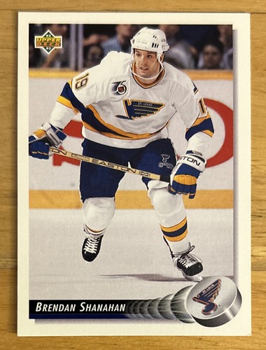 1992-93 Upper Deck Brendan Shanahan Hockey Card #122 St. Louis Blues ...