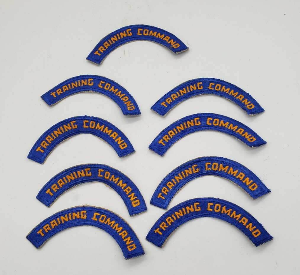 US WWII LOT OF 9 US Army Air Force TRAINING COMMAND TABS NEW C4 | eBay