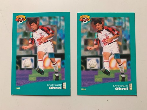 LOT 2 CARTES FOOTBALL PANINI - 1996 LIGUE 1 - CHRISTOPHE OHREL - RENNES ...