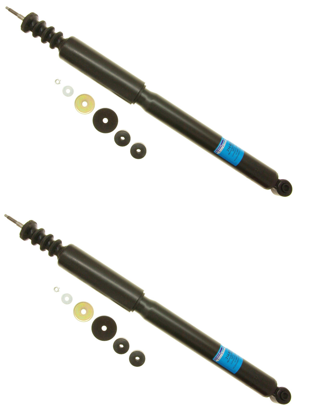 2 SACHS Left+Right Rear Shocks Absorber Struts Inserts Damper Set for ...