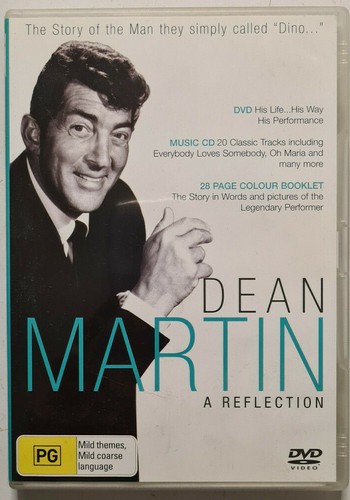 DEAN MARTIN A REFLECTION 2 DISC MUSIC CD DVD SET WITH BOOKLET RAJON WHE ...