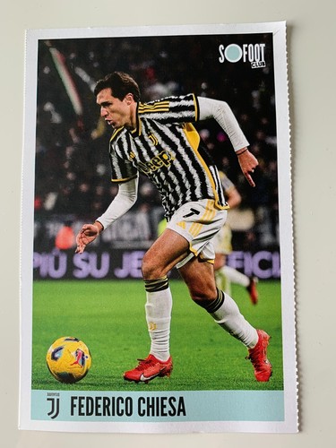 JUVENTUS FOOTBALL STAR FEDERICO CHIESA ITALIA RARE COLLECTOR ROOKIE ...
