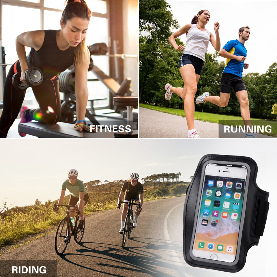 Cell Phone Arm Bands for Workout Cellphone Bag Container Fitness Men ...