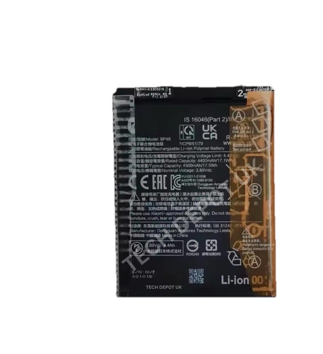 Battery For Xiaomi 12 / 12X Internal Replacement BP46 Premium Quality ...