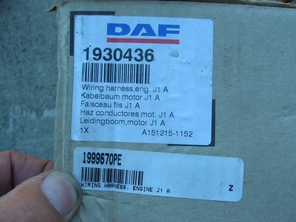 NEW NOS Paccar MX-13 Diesel Engine, EPA13, J1 A Wiring Harness 1999670 ...