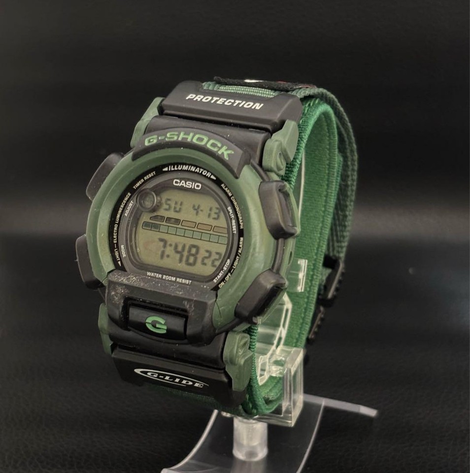 Casio G-Shock Men’s Digital Watch Battery Changed, Green, Works, Used ...