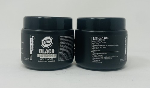 ROLDA BLACK STYLING GEL 24 H FIRM HOLD { PACK OF 2 } 250g EACH FREE ...