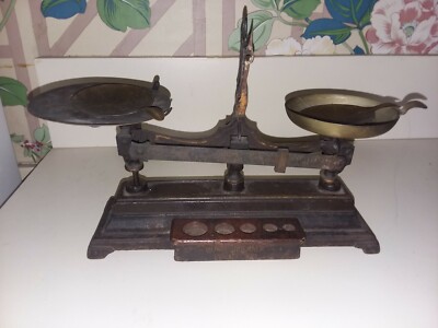 ANTIQUE HENRY TROEMNER APOTHECARY BALANCE SCALE | eBay