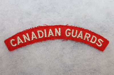 Original WW2 Royal Canadian Guards Cloth Uniform Flash (Patch) | eBay