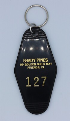 Junkyard Glam Motel Keychain Shady Pines Fun Key Fob Random Room Number ...