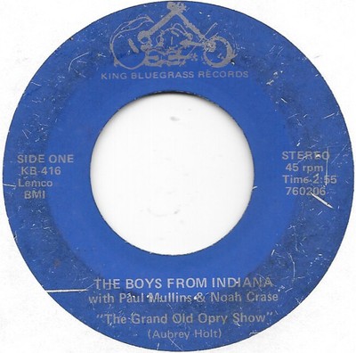 THE BOYS FROM INDIANA Grand Old Opry Show on King Bluegrass bluegrass ...