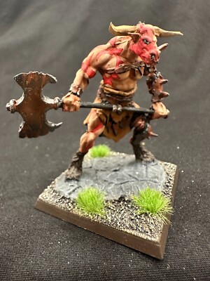 Blood Hoof Minotaur Painted Reaper Miniature Barbarian Monster 5e AD&D ...