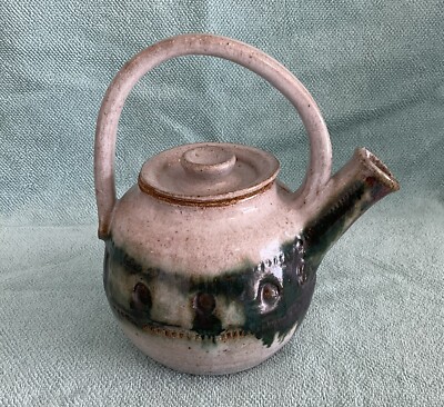 Clay Teapot By C.Prietto Pottery Spokane WA Signed | eBay