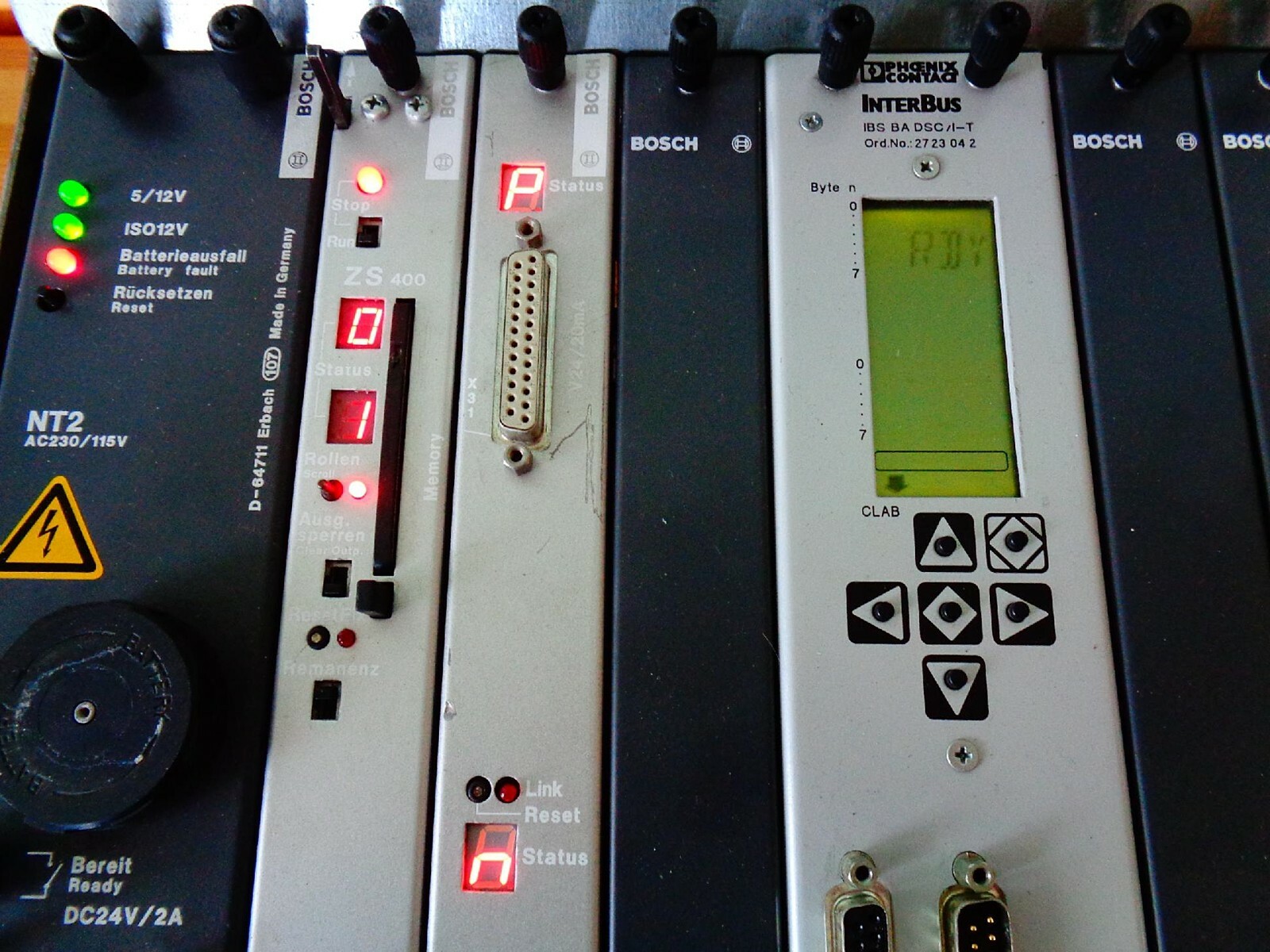 Bosch CL 500 Rack GG2 PLC Controller Module ZS-400 1070070309-218 CPU ...