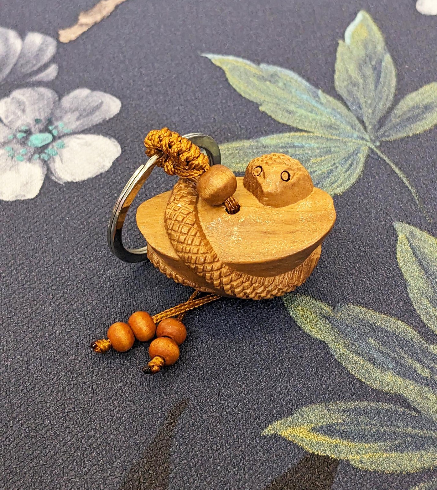 Chinese Zodiac Lunar New Year Hand Carved Mahogany Wood Keyring ...