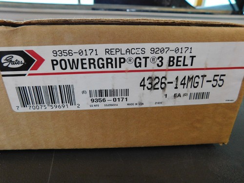 GATES POWERGRIP GT3 BELT - 4326-14MGT-55 # 9356-0171 / #9207-0171 ...
