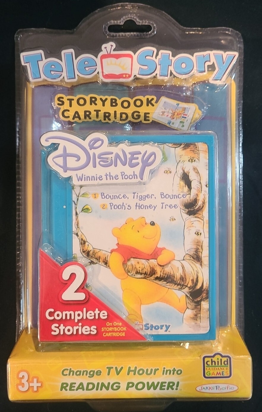 Disney's Winnie The Pooh - Telestory Storybook & Cartridge w/2 Stories ...