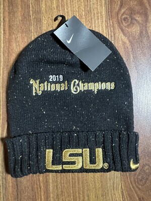 Nike LSU Tigers 2019 National Champions Official Locker Room Beanie ...