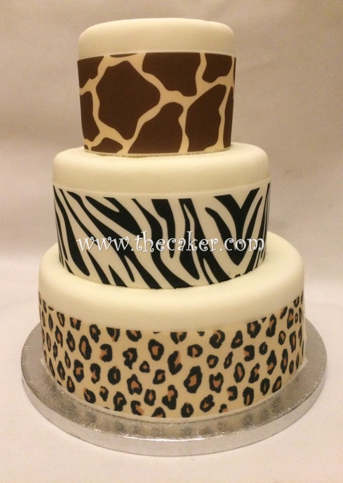 Leopard Print Pattern pre-cut Edible Icing Cake Topper or Ribbon | eBay UK
