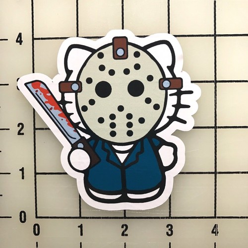 Hello Kitty Jason 4" Tall Color Vinyl Decal Sticker BOGO | eBay