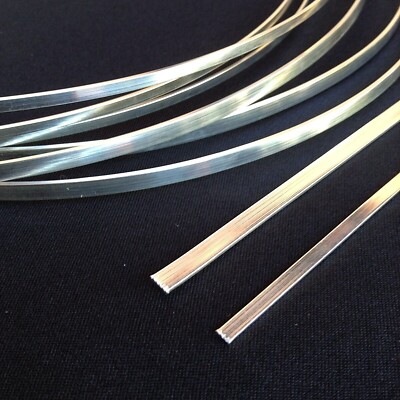 Solid Sterling Silver Flat Rectangular Wire Making Fine Jewellery ...