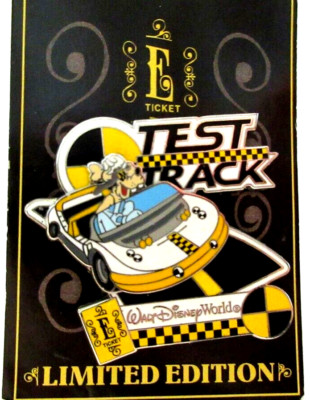 DISNEY PARKS 2009 GOOFY E-TICKET TEST TRACK PIN- LIMITED EDITION OF ...