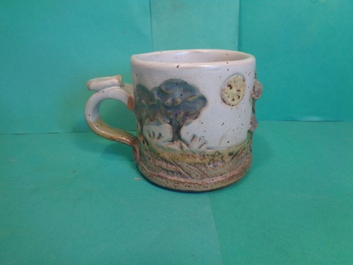 Pella Iowa Cow Pattern Pottery Coffee Mug (Used/EUC) | eBay