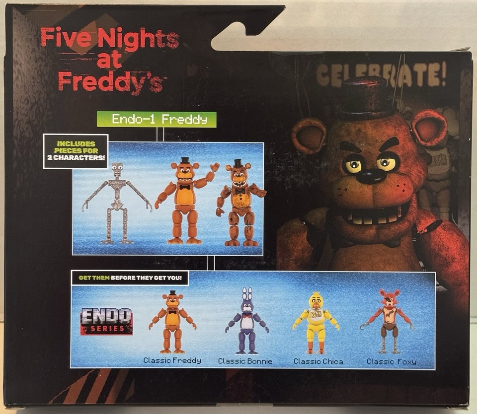 FNAF Endo Series CLASSIC & WITHERED FREDDY Collector Figure Five Nights ...