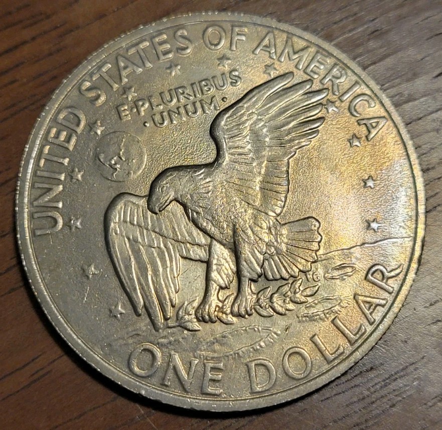1971-D $1 Friendly Eagle Variety Ike Dollar Choice UNC Type 1 BU - NICE ...