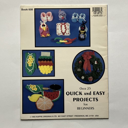 Kappie Originals Book #608 Beginner Crochet Over 25+ Quick & Easy ...